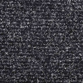 Schodové rohože samolepicí 20 ks 56 x 17 x 3 cm tmavě šedé půlkulaté 3365668