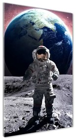 Wallmuralia Vertikální Foto obraz sklo tvrzené Astronauta 50x100