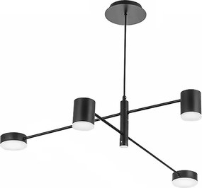 Toolight - LED stropní svítidlo APP596-4C, černá, OSW-08564