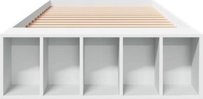 Rám postele bílý 75 x 190 cm kompozitní dřevo 3280622