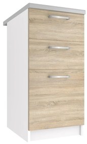 Kuchyňská skříňka Belini spodní se zásuvkami 40 cm dub sonoma s pracovní deskou  TOR SDSZ40/0/WT/DS/0/P