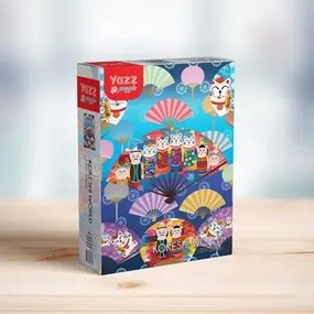 YAZZ Puzzle Svět Kokeshi / 1000 dílků / 68 x 48 cm