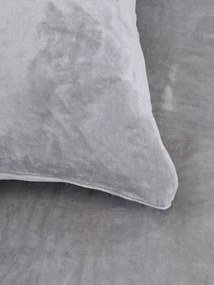 Prodloužené povlečení mikroplyš Exclusive – Laura světle šedá