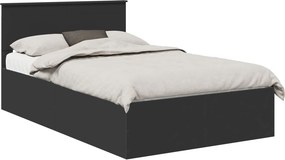 Rám postele s čelo Černá 120 x 190 cm Kompozitní dřevo 3408684