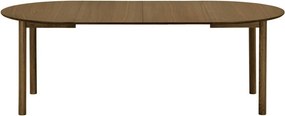 Kulatý rozkládací jídelní stůl s přídavnou deskou v dekoru dubu 120x220 cm Bundaberg – House Nordic