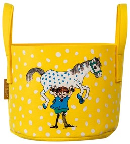Úložný koš Pippi and the horse 17l, žlutý