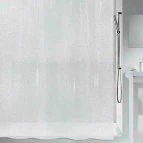 Spirella GALETS sprchový závěs motiv oblázky bílý / PEVA / 180 x 200 c