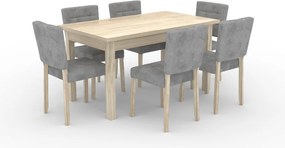 ADRK Furniture Sada stůl s židlemi RODOS 80 SE-ROD-80-S