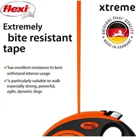 Flexi Xtreme XS pásek 3m oranžové / Vodítko