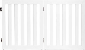 Costway Překážka pro psy, 60 cm vysoká, ochranná branka, dřevěná, skládací, 2