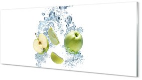 akrylový obraz Voda jablko nakrájený 120x60 cm
