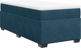 Box spring postel s matrací tmavě modrá 80 x 200 cm samet 3285249
