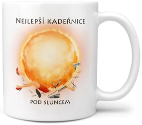 Hrnek Nejlepší kadeřnice pod sluncem (Náplň hrníčku: Žádná)