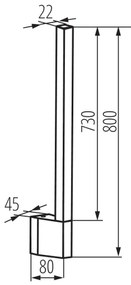 Kanlux 38893 -LED Venkovní nástěnné svítidlo YALTE LED/10W/230V 3000K IP54 černá