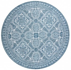 Kusový koberec Axel modrý kruh 120cm