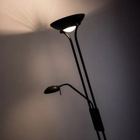 Brilagi - Stmívatelná stojací lampa SCARLETT 1xR7s/230W/230V + 1xG9/40W černá