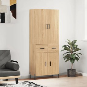 Skříň highboard dub sonoma 69,5 x 34 x 180 cm kompozitní dřevo 3198156
