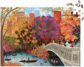 GALISON Puzzle Podzim na mostě Bow Bridge / 1000 dílků / od 8 let