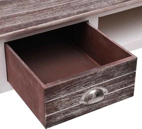 Psací stůl hnědý 110 x 45 x 76 cm dřevo 284154