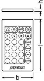 LED žárovka s dálkovým ovládáním GU10 PAR16 OSRAM 4,5W (25W) RGB+teplá bílá (2700K) reflektor 120°