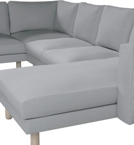 Potah na pohovku IKEA Norsborg rohová, 5-místná se šezlongem barva šedá látka pletený vzor