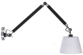 Designové nástěnné svítidlo Zyta S černá/stříbrná