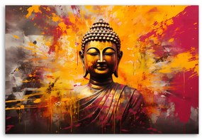 Obraz na plátně, abstraktní buddha zen - 60x40 cm