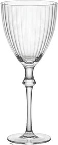 Sklenička na víno s žebrováním - Ø 8*21 cm / 300 ml