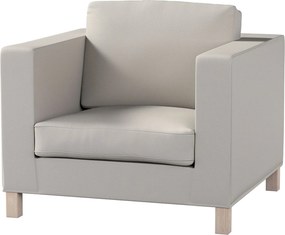 Potah na křesko IKEA Karlanda, krátký barva šedá látka pletený vzor
