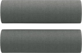 2místná pohovka s polštáři tmavě šedá 140 cm textil 3200846