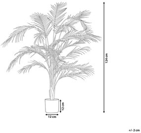 Umělá rostlina v květináči 120 cm ARECA PALM Beliani