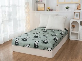 Prostěradlo z mikrovlákna PANDA RELAX mentolové 90x200 cm