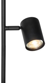 Moderní stojací lampa černá 3-světlo - Jeana