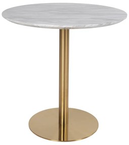 House Nordic Kulatý jídelní stůl BOLZANO zlatý 90cm