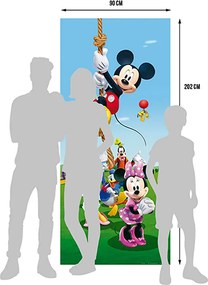 Dětská vliesová fototapeta na zed' Mickey Mouse na Laně, Disney | 90 x 202 cm | DFTDNV 5458