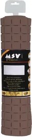 MSV Protiskluzová podložka do sprchy QUADRO Premium hnědá / SBS kaučuk