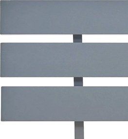 Rám postele šedý masivní borovice 120 x 200 cm 283168