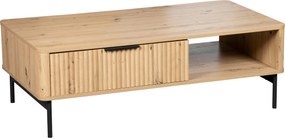 XXXLutz KONFERENČNÍ STOLEK, černá, dub artisan, kov, kompozitní dřevo, 110/60/37 cm MID.YOU - Konferenční stolky - 002798031605