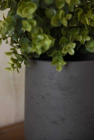 Květináč TROPICO, sklolaminát, výška 20 cm, antracit