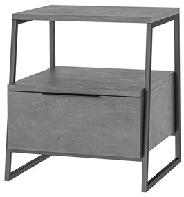 KALUNE DESIGN noční stolek PAL šedý 855DTE3546