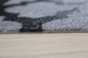 Berfin Dywany, AKCE: 100x67 cm Protiskluzový běhoun na míru Zel 1017 Silver (Grey) - obšitý ze všech stran, šedá, chodba / předsíň
