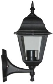 ACA Lighting Venkovní nástěnná lucerna HI6041B max. 60W/E27/IP45, černá