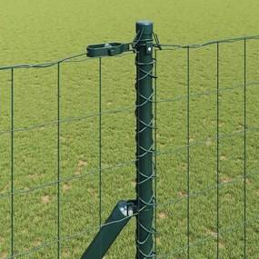 Euro plotové kotvení 10 x 1,6 m Ocel potažená PVC Zelená 3350302