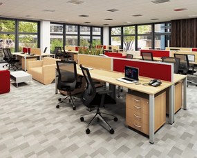 Kancelářský stůl Pro Office B 80x180 cm Barva: Bílá