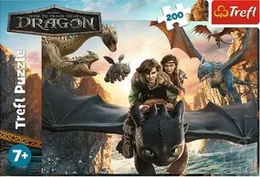 TREFL Puzzle Jak vycvičit draka: Bezzubka a přátelé / 200 dílků / 48 x