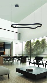Designový stmívatelný lustr Mirabella 120 3000K černá