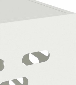 vidaXL Ochrana klimatizace Bílá 100 x 50 x 70 cm [865898]