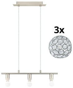 Eglo | Eglo - LED Lustr na lanku MY CHOICE 3xE14/4W/230V chrom | EG31118B