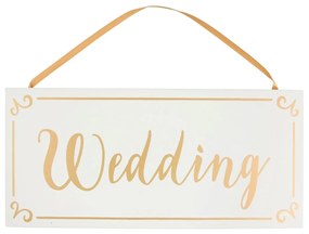Sass & Belle Závěsná svatební tabule s nápisem Wedding