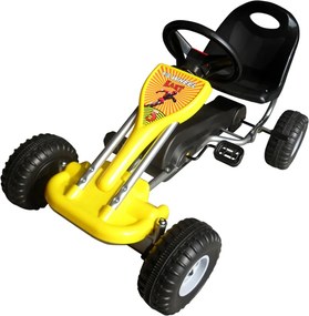 GO CART šlapací auto žluté